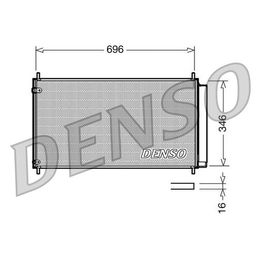 DENSO Kondensator, Klimaanlage dcn50022 f&uuml;r TOYOTA