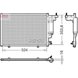 DENSO Kondensator, Klimaanlage dcn10059 f&uuml;r Ford