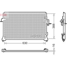 DENSO Kondensator, Klimaanlage dcn14005 f&uuml;r LAND ROVER