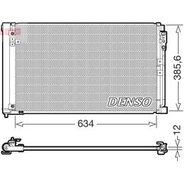 DENSO Kondensator, Klimaanlage dcn46038 f&uuml;r INFINITI