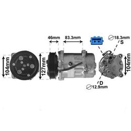Van Wezel Kompressor, Klimaanlage 5800k050 f&uuml;r VW VAG
