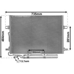 Van Wezel Kondensator, Klimaanlage 30005307 f&uuml;r Mercedes