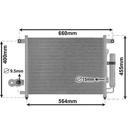 Van Wezel Kondensator, Klimaanlage 81005061 f&uuml;r DAEWOO