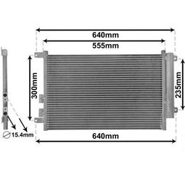 Van Wezel Kondensator, Klimaanlage 01005088 f&uuml;r ALFA ROMEO ALFAROME/Fiat/LANCI