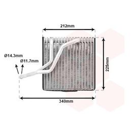 Van Wezel Verdampfer, Klimaanlage 5800v030 f&uuml;r VW
