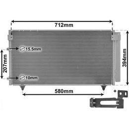 Van Wezel Kondensator, Klimaanlage 53005383 f&uuml;r TOYOTA
