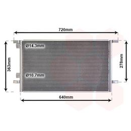 Van Wezel Kondensator, Klimaanlage 43005253 f&uuml;r RENAULT