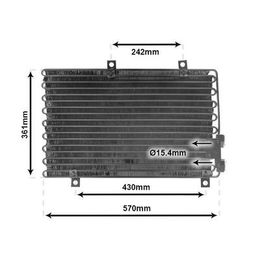 Van Wezel Kondensator, Klimaanlage 01005063 f&uuml;r ALFA ROMEO
