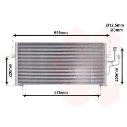 Van Wezel Kondensator, Klimaanlage 32005119 f&uuml;r MITSUBISHI