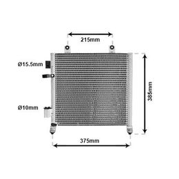 Van Wezel Kondensator, Klimaanlage 37005342 f&uuml;r Opel Suzuki