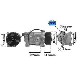 Van Wezel Kompressor, Klimaanlage 5800k167 f&uuml;r VW