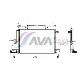 AVA QUALITY COOLING Kondensator, Klimaanlage ai5117 f&uuml;r Audi