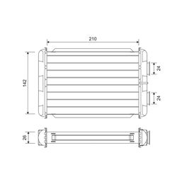Valeo W&auml;rmetauscher, Innenraumheizung 811614 f&uuml;r ALFA ROMEO