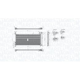 MAGNETI MARELLI Kondensator, Klimaanlage 350203107200 f&uuml;r TOYOTA