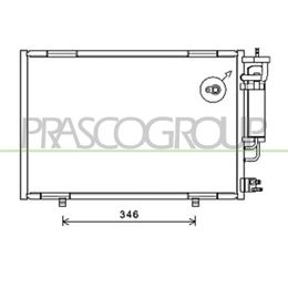 PRASCO Kondensator, Klimaanlage fd344c003 f&uuml;r Ford