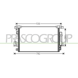 PRASCO Kondensator, Klimaanlage ci802c001 f&uuml;r Citro&euml;n Peugeot MITSUBISHI