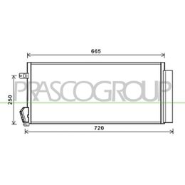 PRASCO Kondensator, Klimaanlage ft910c001 f&uuml;r Fiat