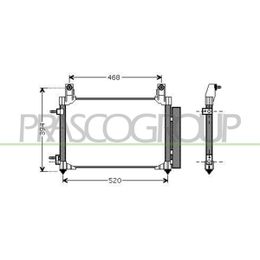 PRASCO Kondensator, Klimaanlage dw324c002 f&uuml;r CHEVROLET DAEWOO