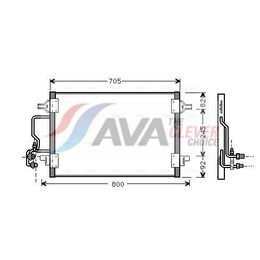 AVA QUALITY COOLING Kondensator, Klimaanlage ai5175 f&uuml;r Audi