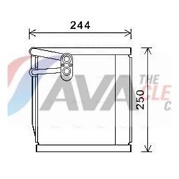 AVA QUALITY COOLING Verdampfer, Klimaanlage kav199 f&uuml;r KIA