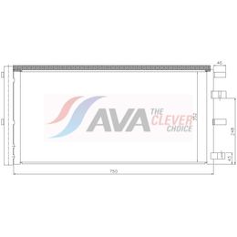 AVA QUALITY COOLING Kondensator, Klimaanlage fd5724d f&uuml;r Ford