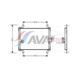 AVA QUALITY COOLING Kondensator, Klimaanlage ft5206 f&uuml;r Peugeot