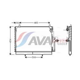 AVA QUALITY COOLING Kondensator, Klimaanlage ms5161 f&uuml;r Mercedes