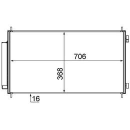 Mahle Kondensator, Klimaanlage ac719000s f&uuml;r HONDA