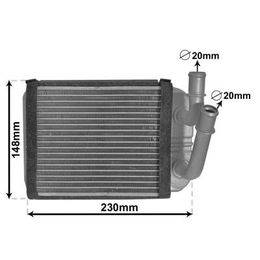 Van Wezel W&auml;rmetauscher, Innenraumheizung 58006381 f&uuml;r VW
