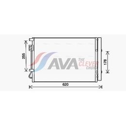 AVA QUALITY COOLING Kondensator, Klimaanlage hy5448d f&uuml;r HYUNDAI