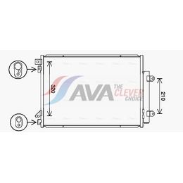 AVA QUALITY COOLING Kondensator, Klimaanlage sz5150d f&uuml;r Suzuki