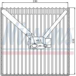 NISSENS Verdampfer, Klimaanlage 92250 f&uuml;r Vaughall