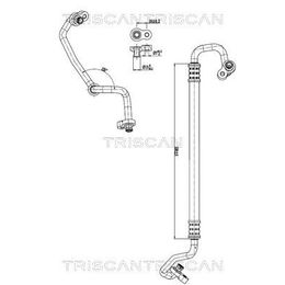 TRISCAN Hochdruck-/Niederdruckleitung, Klimaanlage 901043004 f&uuml;r HYUNDAI KIA