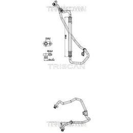 TRISCAN Hochdruck-/Niederdruckleitung, Klimaanlage 901028073 f&uuml;r DS