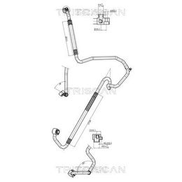 TRISCAN Hochdruck-/Niederdruckleitung, Klimaanlage 901029014 f&uuml;r VW