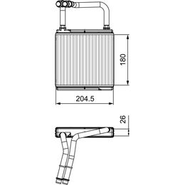 Valeo W&auml;rmetauscher, Innenraumheizung 811526 f&uuml;r Mercedes