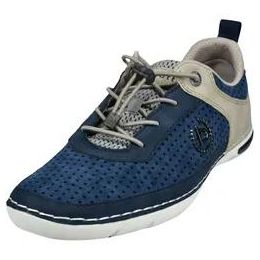 Schn&uuml;rschuh Bugatti "Bugatti Halbschuhe Lederimitat", Herren, Gr. 41, blau, Lederimitat, Schuhe Schn&uuml;rschuh