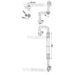 TRISCAN Hochdruck-/Niederdruckleitung, Klimaanlage 901043003 f&uuml;r KIA