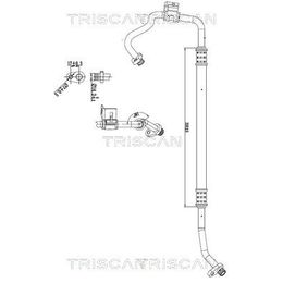 TRISCAN Hochdruck-/Niederdruckleitung, Klimaanlage 901028033 f&uuml;r PEUGEOT