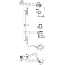 TRISCAN Hochdruck-/Niederdruckleitung, Klimaanlage 901016012 f&uuml;r FORD