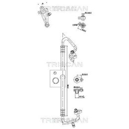 TRISCAN Hochdruck-/Niederdruckleitung, Klimaanlage 901016038 f&uuml;r FORD