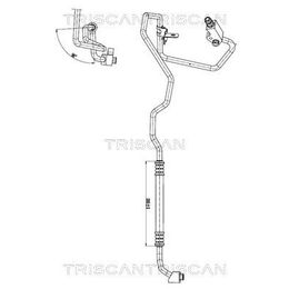 TRISCAN Hochdruck-/Niederdruckleitung, Klimaanlage 901015005 f&uuml;r FIAT