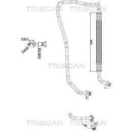 TRISCAN Hochdruck-/Niederdruckleitung, Klimaanlage 901028014 f&uuml;r OPEL