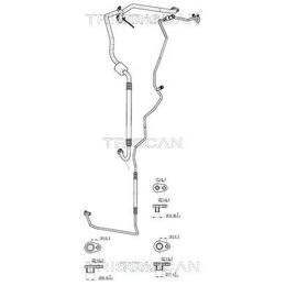 TRISCAN Hochdruck-/Niederdruckleitung, Klimaanlage 901028106 f&uuml;r DS