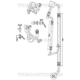 TRISCAN Hochdruck-/Niederdruckleitung, Klimaanlage 901024011 f&uuml;r OPEL