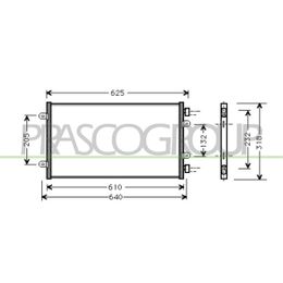 PRASCO Kondensator, Klimaanlage ft133c003 f&uuml;r Fiat