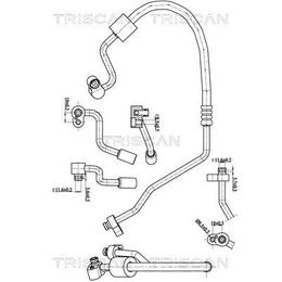 TRISCAN Hochdruck-/Niederdruckleitung, Klimaanlage 901029007 f&uuml;r VW SKODA