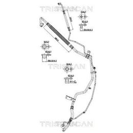 TRISCAN Hochdruck-/Niederdruckleitung, Klimaanlage 901028093 f&uuml;r PEUGEOT