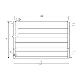 Valeo Kondensator, Klimaanlage 822657 f&uuml;r Audi