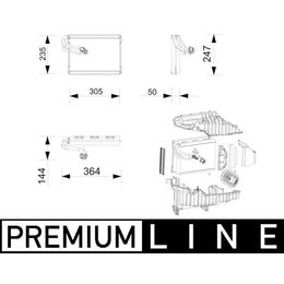 Mahle Verdampfer, Klimaanlage ae271000p f&uuml;r AUDI